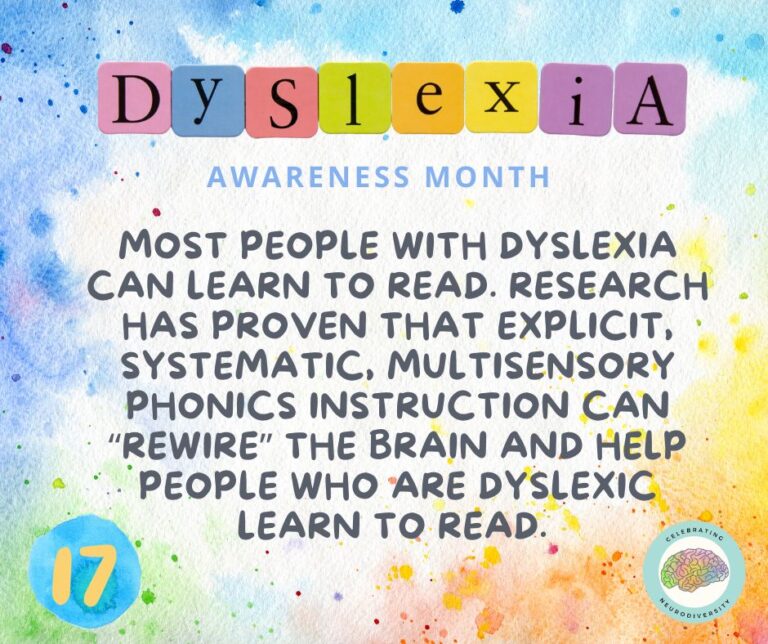 Dyslexia Awareness Month: 31 Days and 31 Facts - Celebrating Neurodiversity