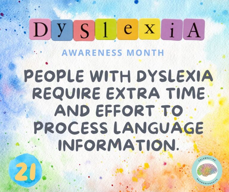 Dyslexia Awareness Month: 31 Days and 31 Facts - Celebrating Neurodiversity